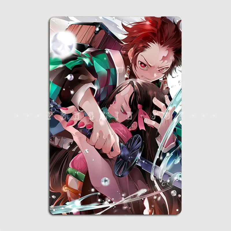 Wholesale Customizable Tanjiro Nezuko Afcultures Metal Signs For ...