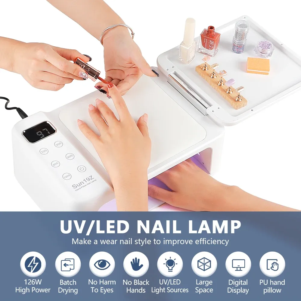 High-Power Nail Dryer Lamp: UV Nail Curing Lamp with 63 LEDs for Fast ...