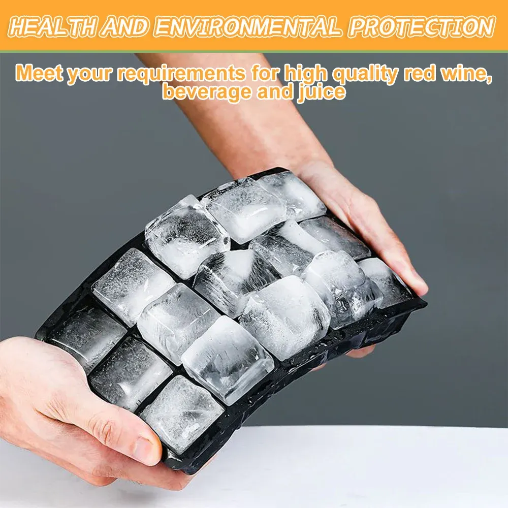 Giant Ice Cube Tray - Large Silicone Ice Mold for Whiskey, Cocktails ...