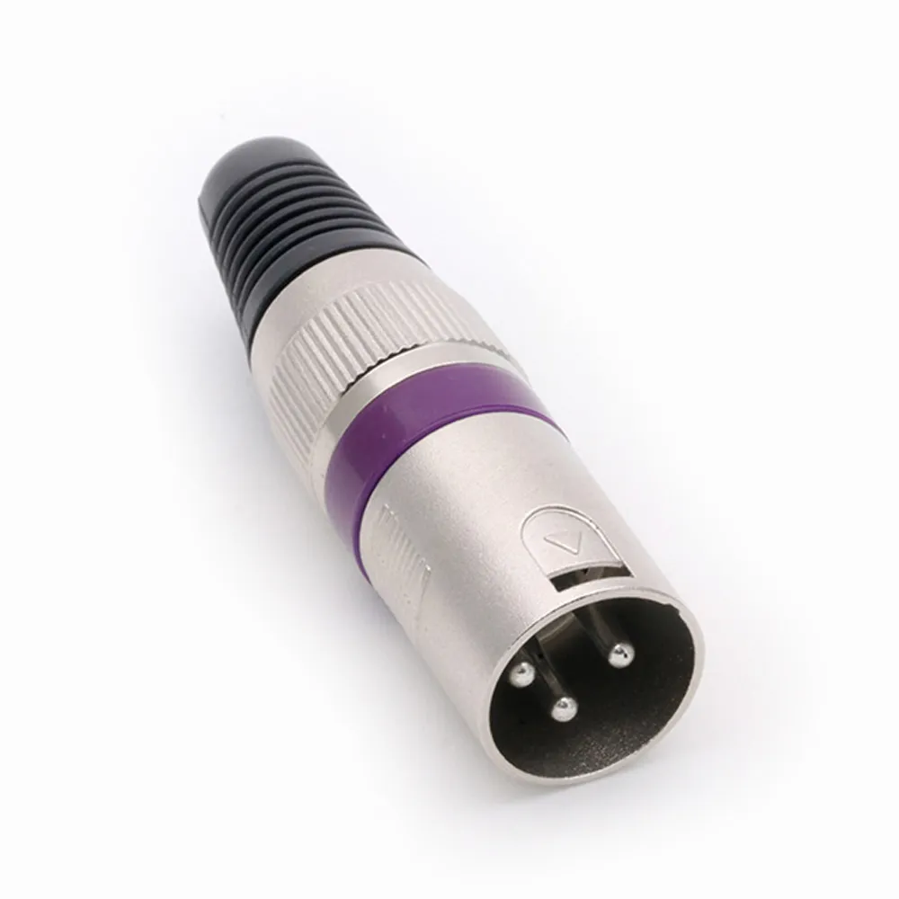 3-pin XLR Microphone Connector Male Plug to Female Jack Adapter ...