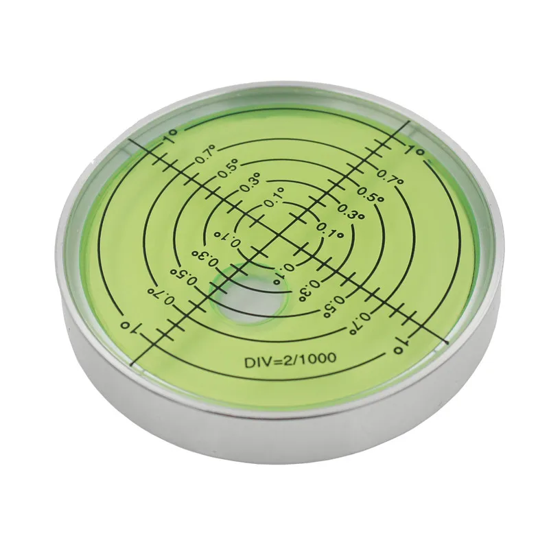 60mm Dia Magnetic White Spirit Level, Round Circular Bubble Level with ...