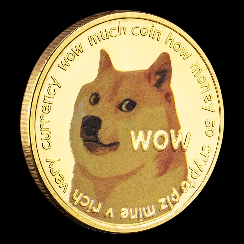 Gold Plated Coins Novelty Dog Commemorative Coin, 40mm Collectible, Fun ...