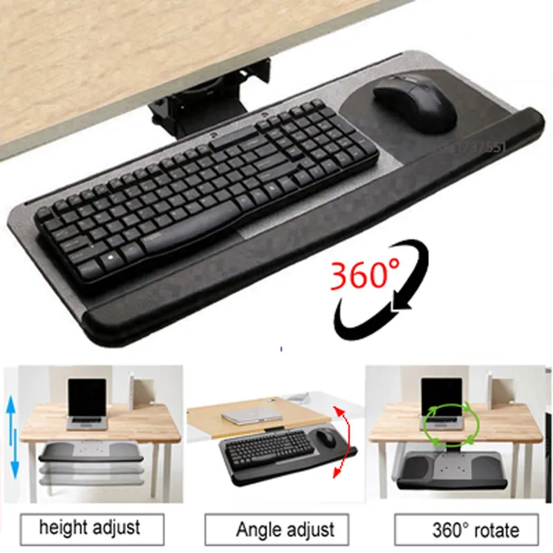DHgate.com:DL-DA4 Ergonomic Aluminum Keyboard Plate Mount Tray with ...