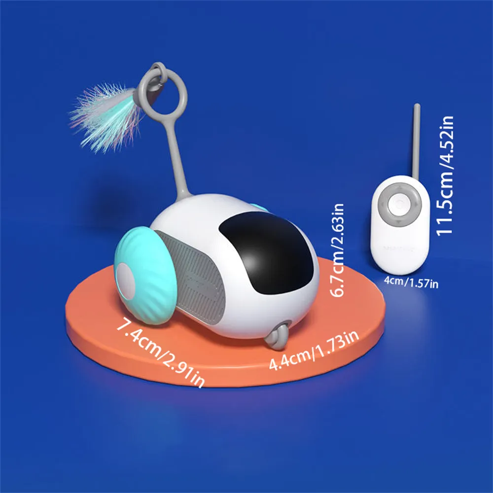 Remote Control Car Cat Toy Automatic Electric Self-Moving Interactive ...