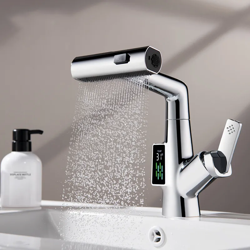 DHgate.com:Waterfall Pull Down Kitchen Faucet, Touchless Kitchen Sink ...