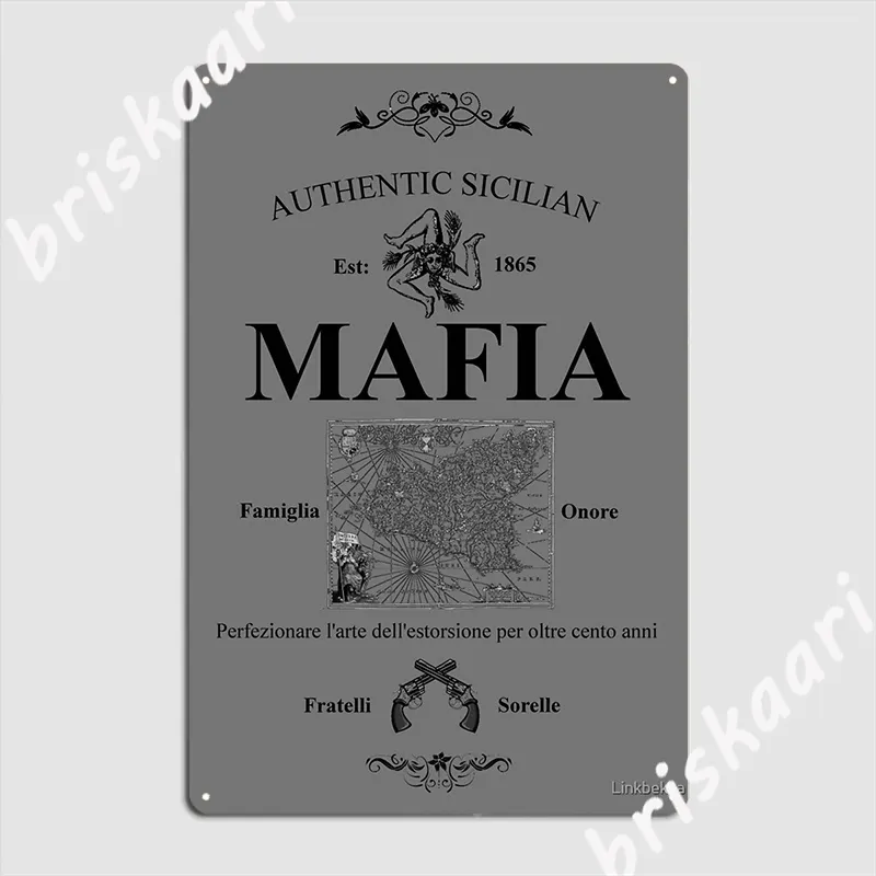Mafia Gang Sicily Italy Slogan Tee Shirt poster my wall - Authentic ...