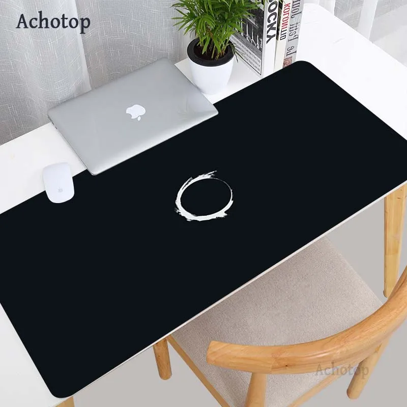 Black White Minimalist Gaming Mouse Pad XL Computer Mousepad Large ...