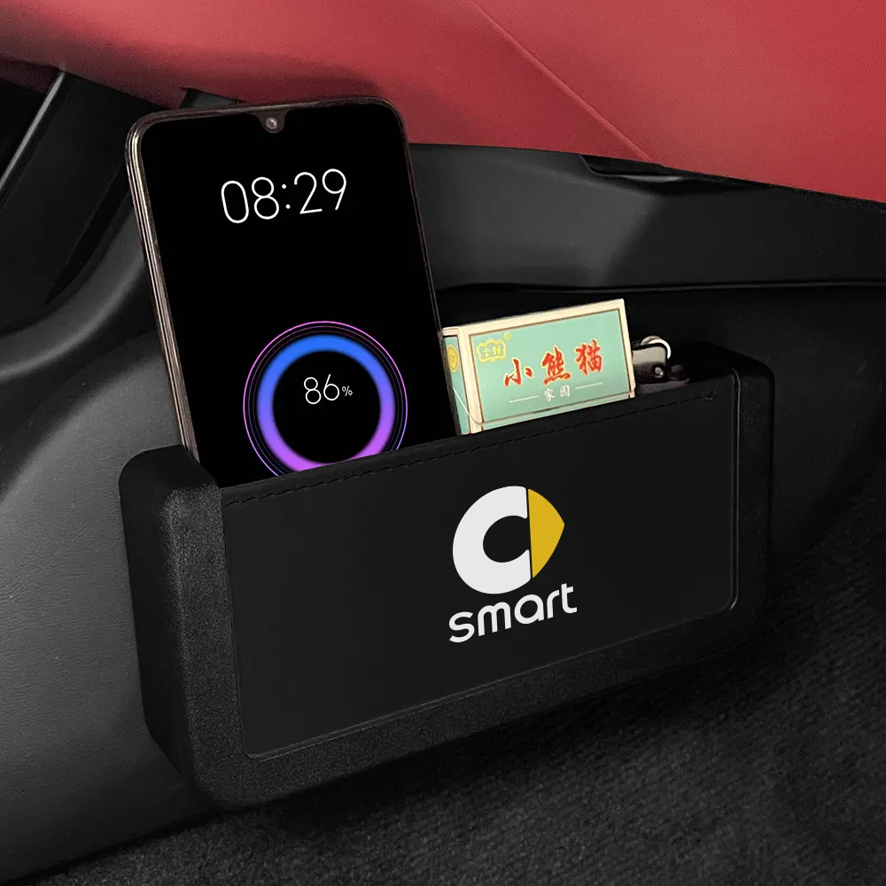 Multifunctional Car Sticky Hanging Storage Box Holder for Smart EQ ...