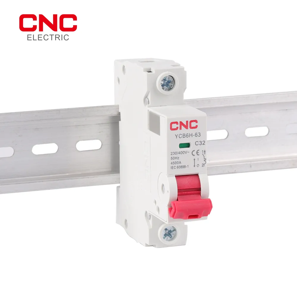 6A-32A 1P 18mm Miniature Circuit Breaker, Din Rail Mount, Certified ...