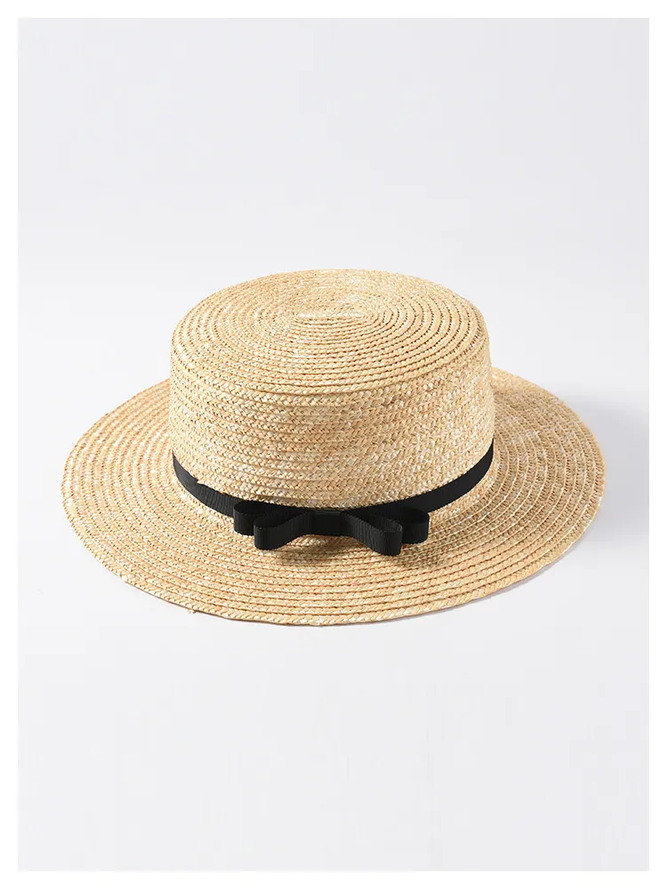 Women's Brim Straw Hat Natural Wheat Straw, 9CM, 7CM & 5CM Brim Options ...