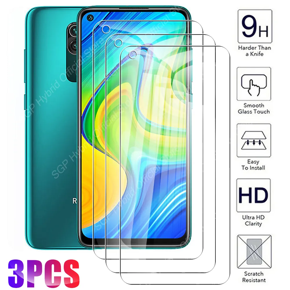 9H Tempered Glass Screen Protector for Xiaomi Redmi Note 9, Note 9 Pro ...