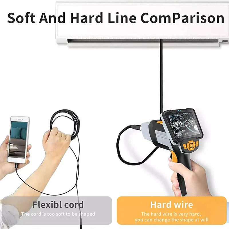 4K Industrial Endoscope, 1080P HD Inspection Camera with 4.3 LCD Screen ...