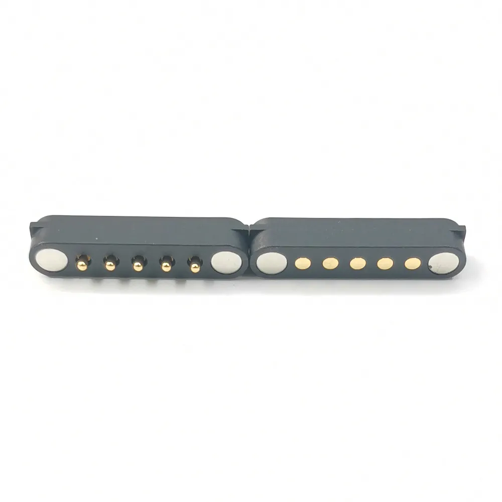 Spring Loaded Magnetic Pogo Pin Connectors 5 Pin 2.54mm Pitch PCB Male ...