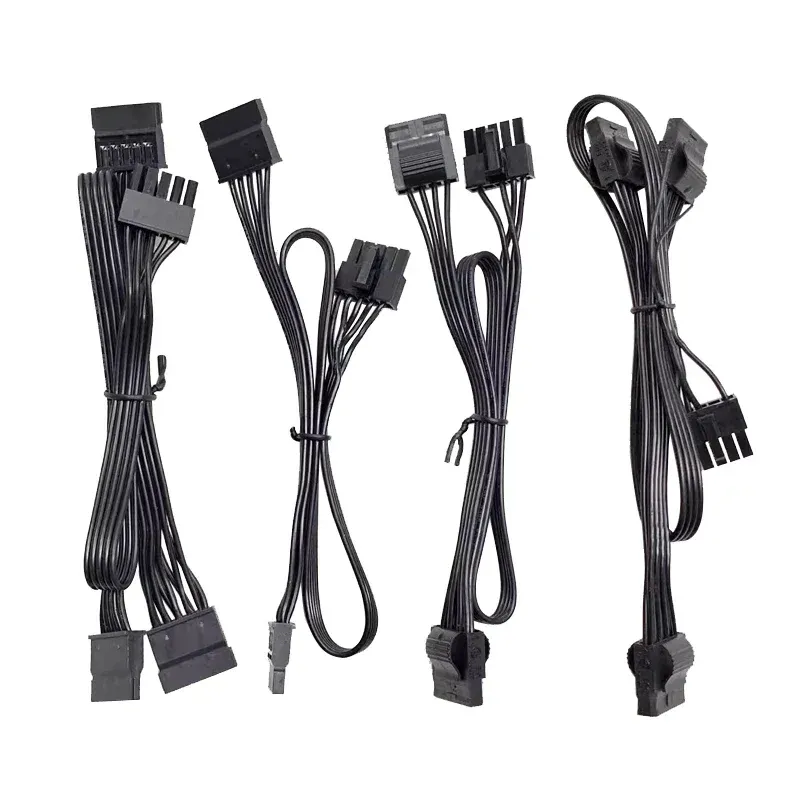 Modular Power Supply Cables, 5Pin To SATA & Large 4P IDE Molex Adapter ...