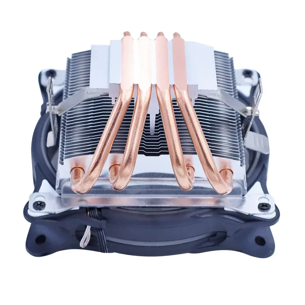 CPU Radiator Fan With 4 Heatpipes & 120mm RGB Fan Low Profile PWM 4PIN ...