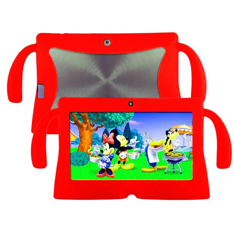 7 Kids Tablet Case with Handles, Soft Silicone Protective Cover for Q88 ...