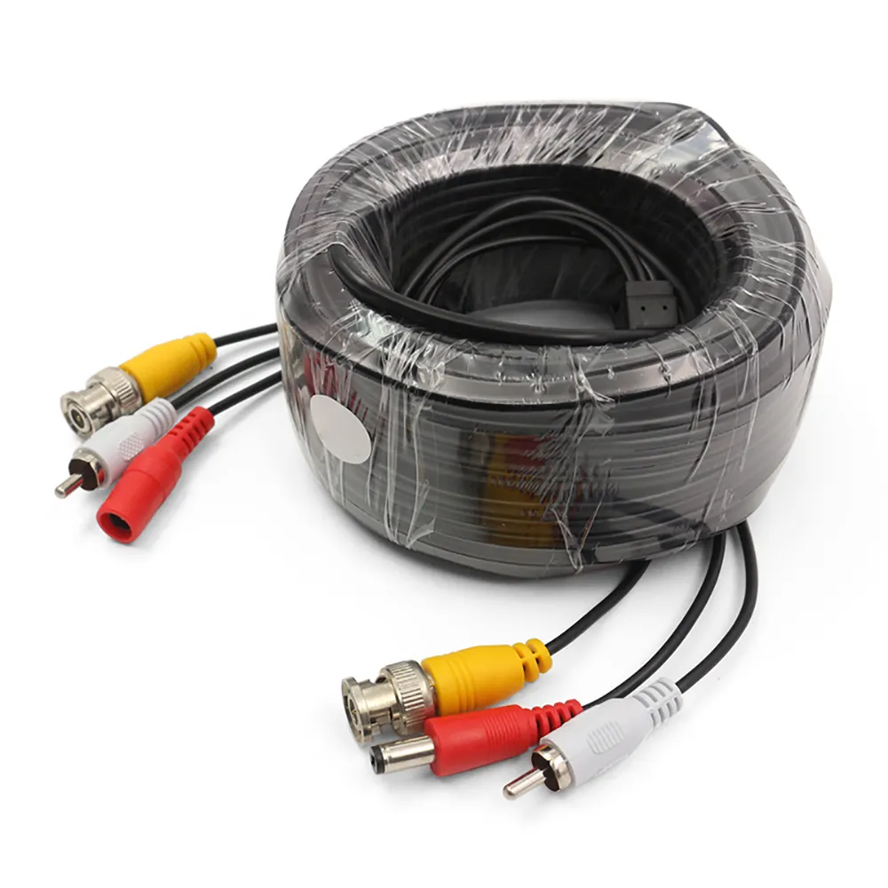 DHgate.com:3-in-1 CCTV Camera Cable (5-50M) with BNC, RCA, and DC ...