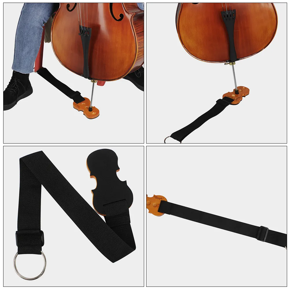 Anti-Skid Cello Endpin Holder: Non-Slip Rubber Mat with Straps for ...
