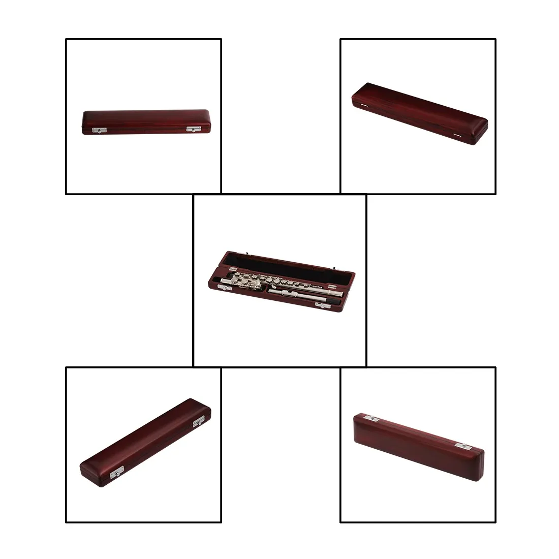 DHgate.com:16-Hole C Key Flute Box: Premium Redwood, Portable Storage ...