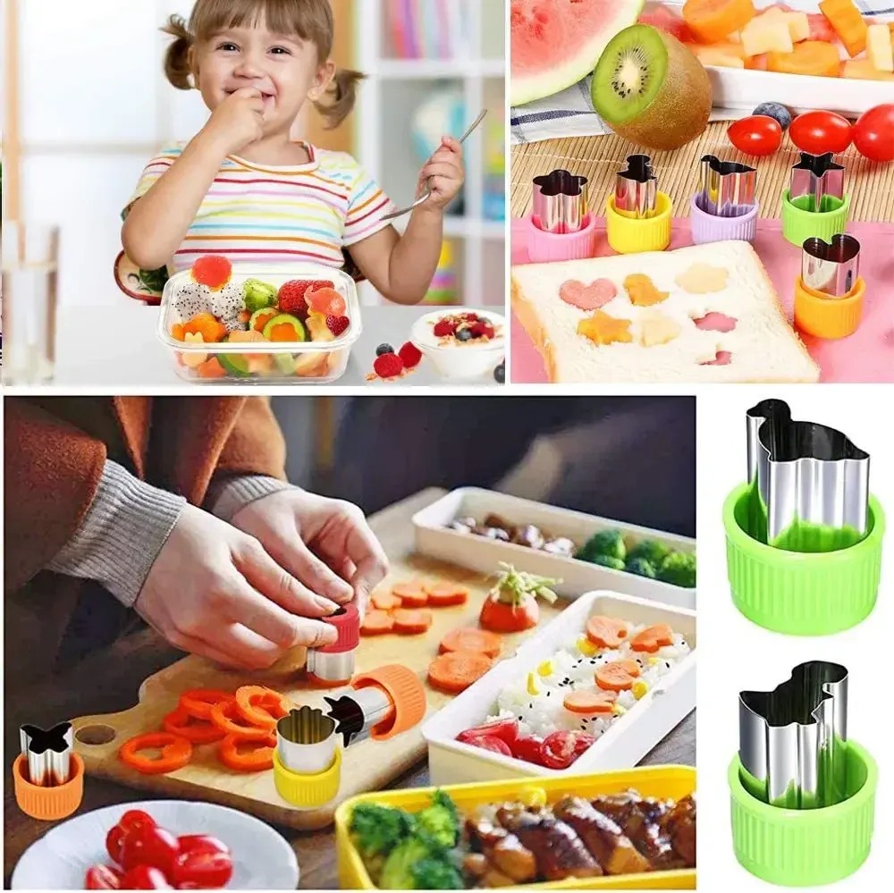 Colorful Animal-Shaped Sandwich Cutters Set for Kids - Food-Grade ...