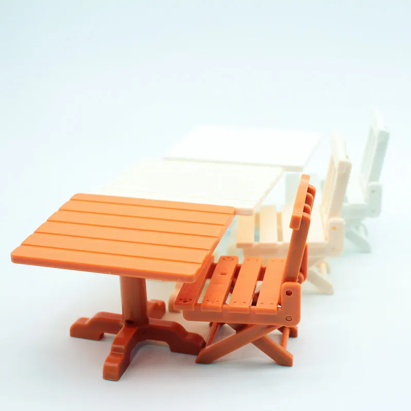 DHgate.com:1:12 Scale Miniature Dining Table Set w/ 4 Chairs for ...