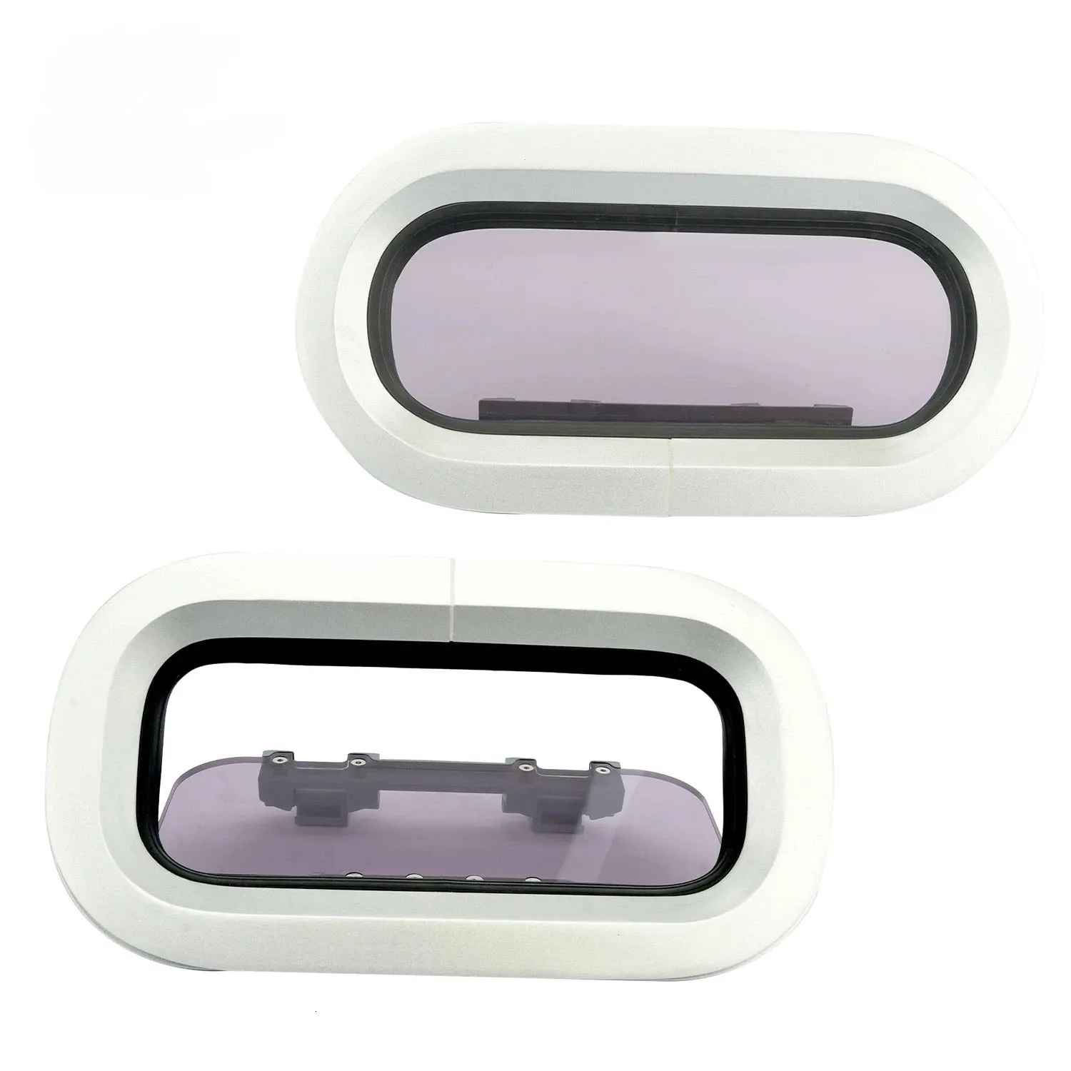Aluminium Pedalo Boat Window Hatch MARINE Porthole With Acrylic Oval ...