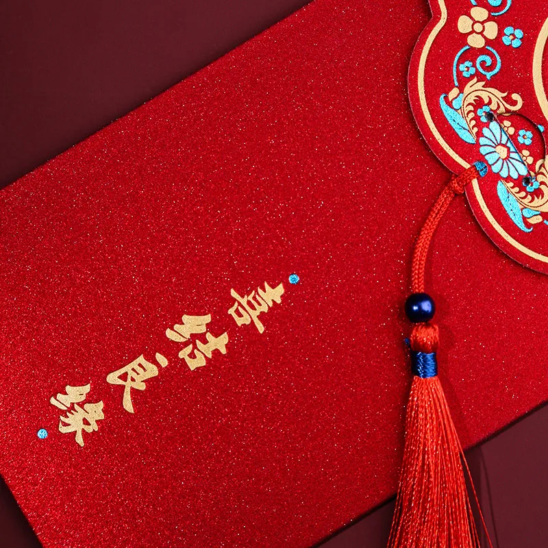 Traditional Chinese Wedding Red Envelopes With Tassels, Lucky Money ...