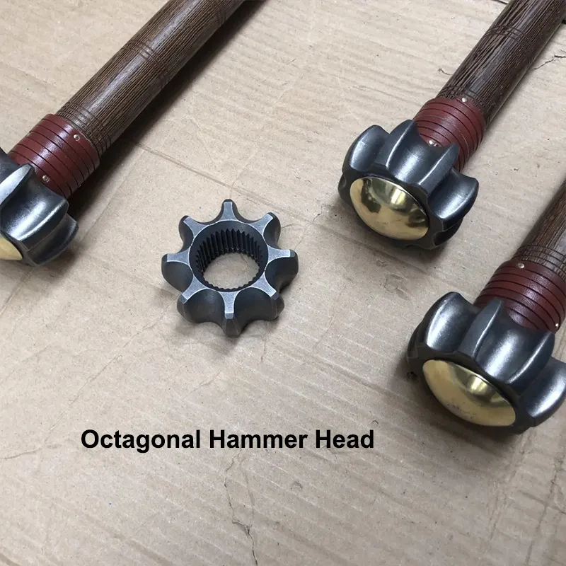 Self Defense Walking Stick Cane With Metal Hammer Head Wooden Stick ...