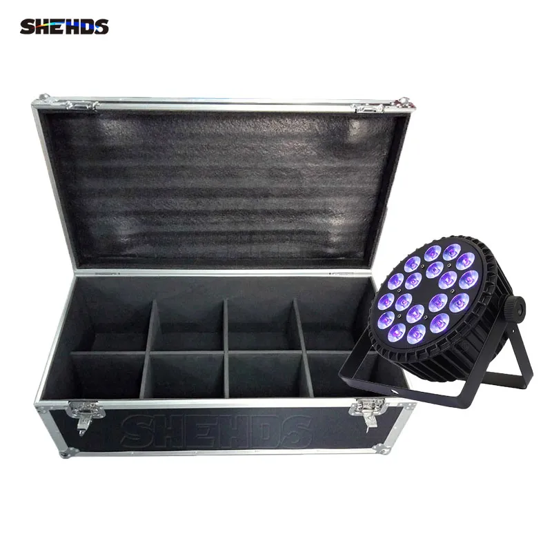 LED Flight Case with 18x18W 6in1 Par Lights, 18x12W 4in1 DMX Stage DJ ...