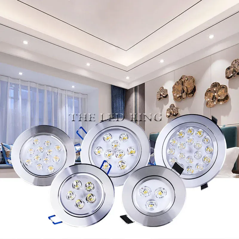 8-14W Dimmable White LED Downlight Spot COB, Indoor Recessed Lighting ...
