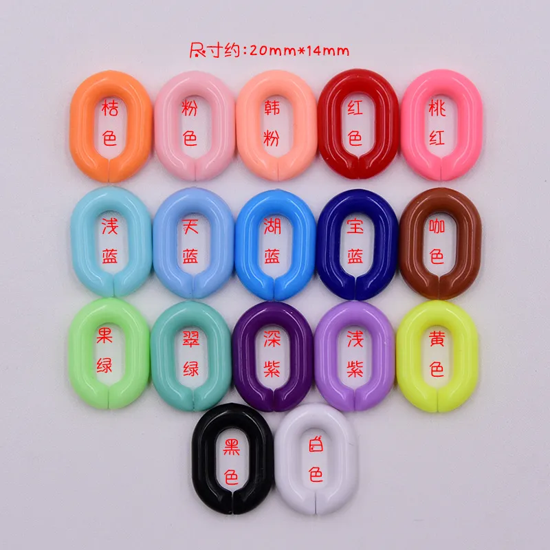 DHgate.com:Acrylic U-Shaped Candy Colors Chains for DIY Bracelets ...