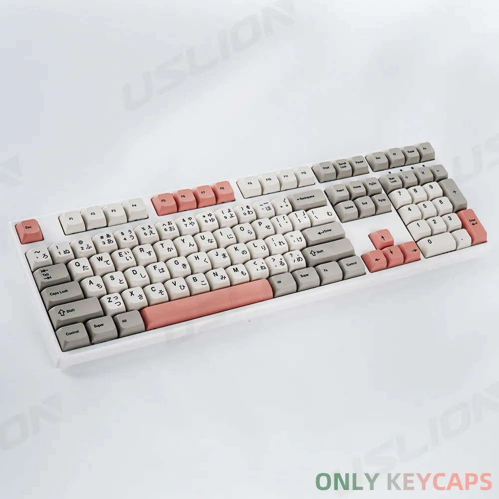 138 Keys Retro Cherry Profile Keycaps PBT DYE SUB DIY... From Ddmyapr ...