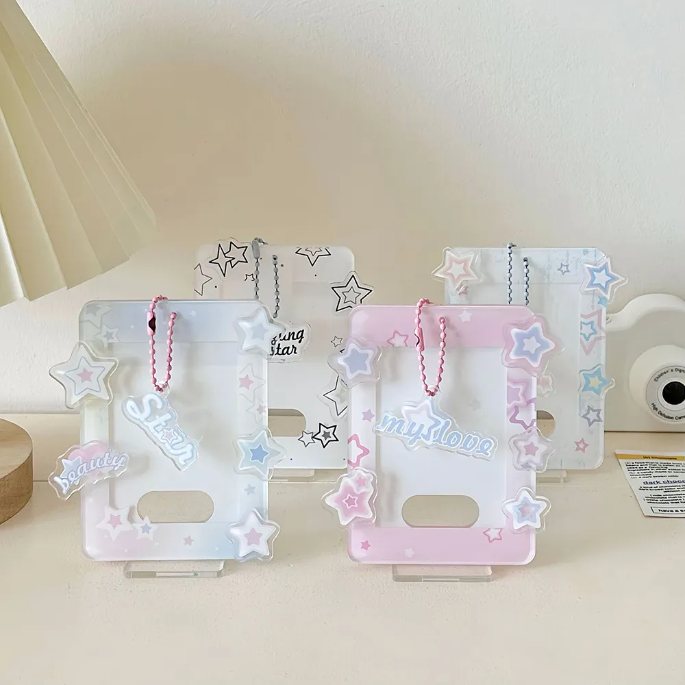 Starry Kpop Photocard Holder: 3-Inch Display Stand for Idols, Cards ...