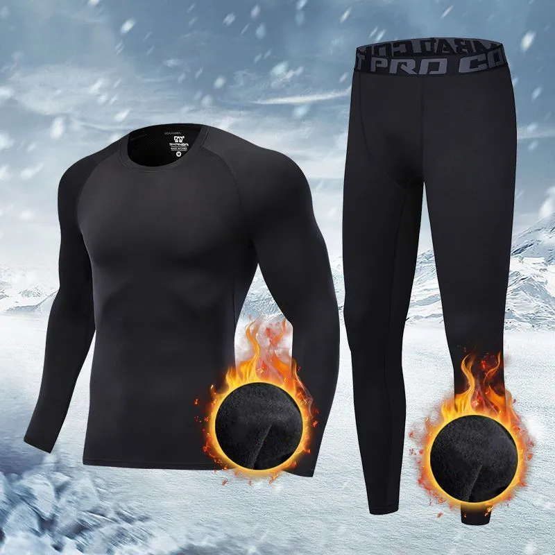 Thermal Underwear Men Motorcycle Base Layer Set Mens Thermal Underwear ...