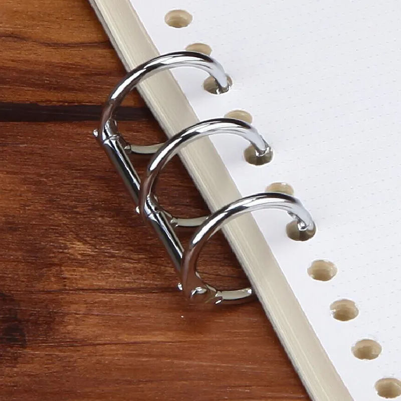 Bronze Metal Loose-Leaf Binder Rings, Hinged 3-Ring Binding, Circle ...