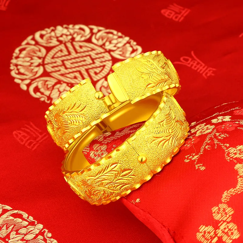 Exquisite 18K Gold Matte Bracelet for Bridal Wedding, Engagement, and ...