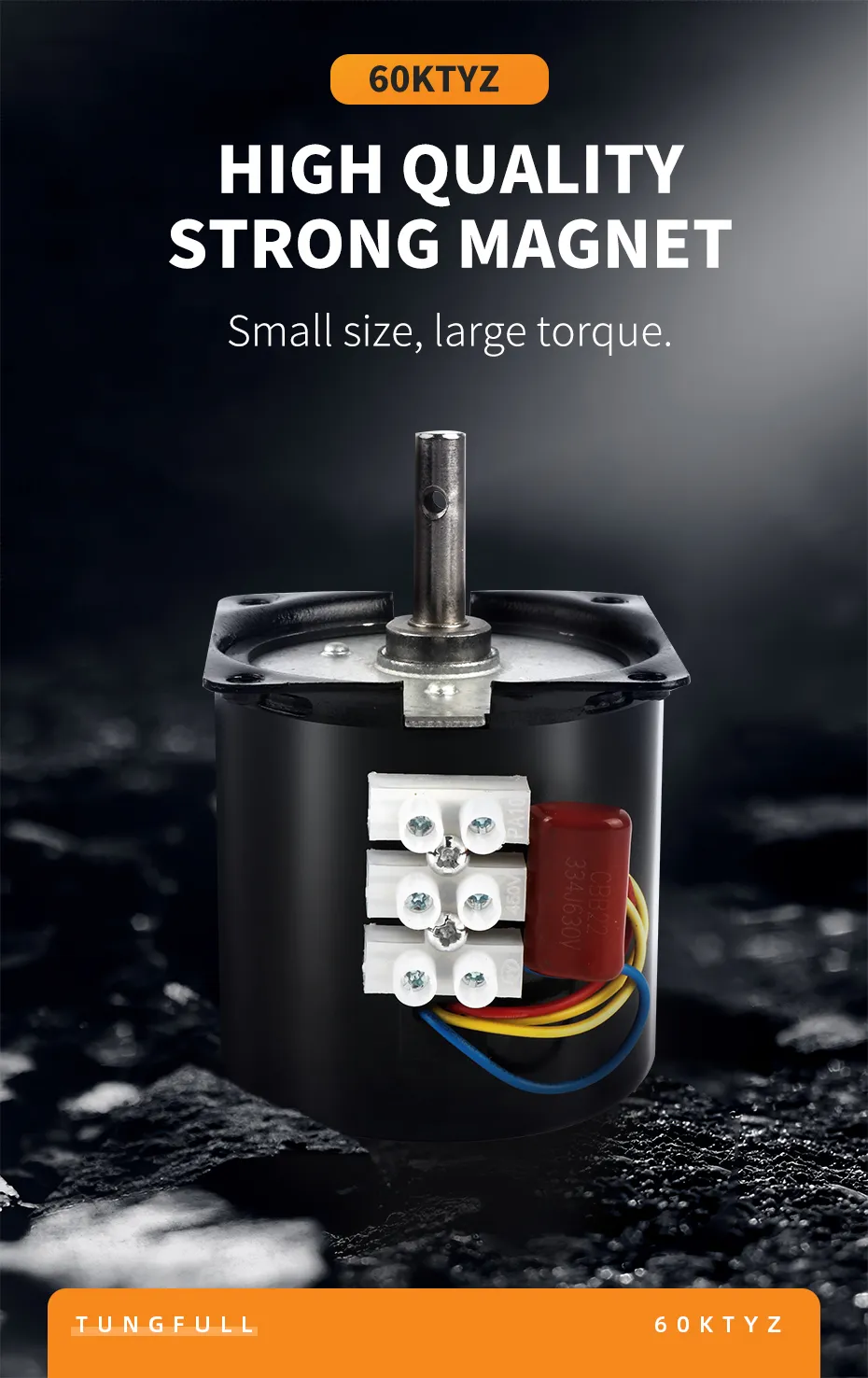 DHgate.com:14W 60KTYZ 50Hz Low-Speed AC Micro Synchronous Gear Motor, 2 ...