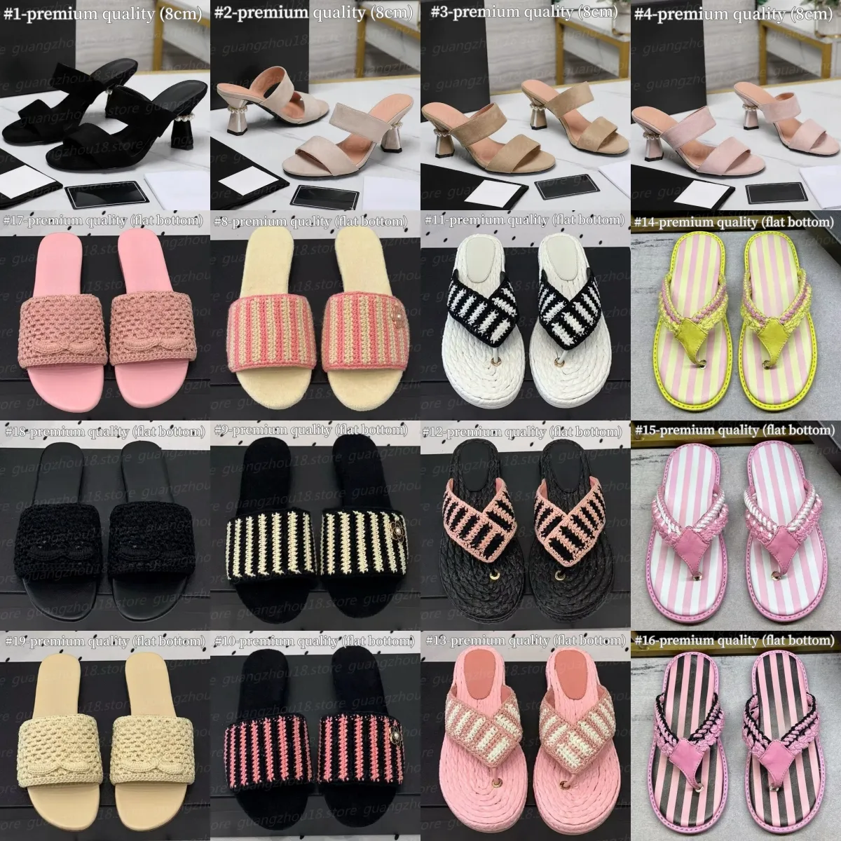 Women's Designer Knitted Beach Slippers, Premium Velvet Flip Flops with ...