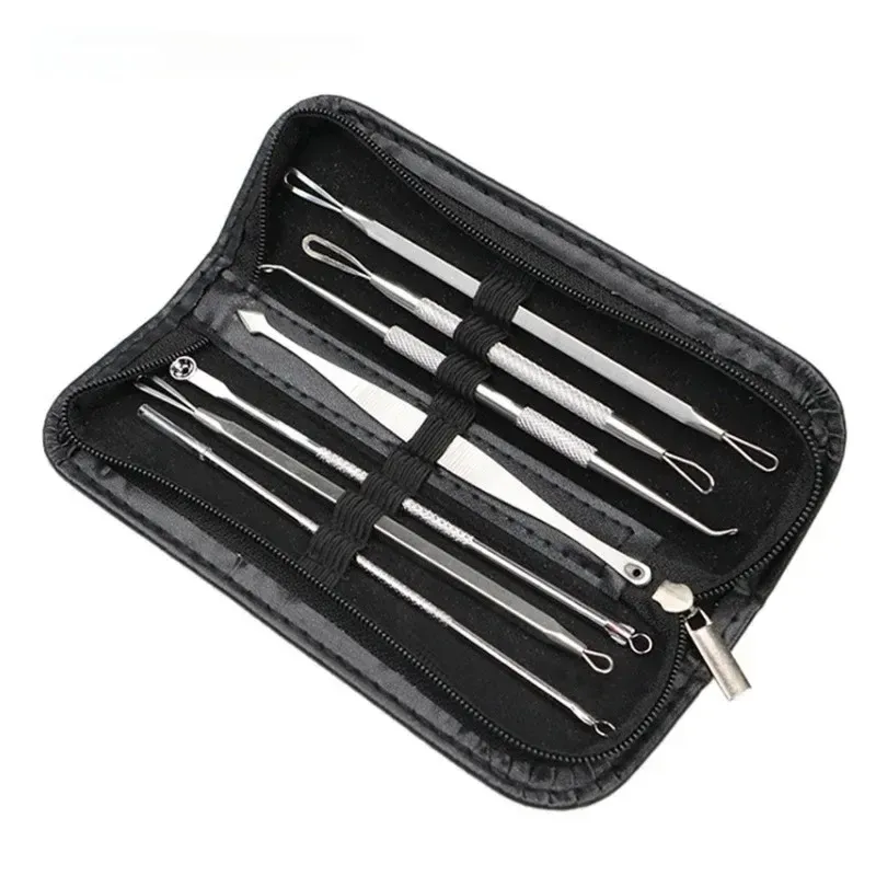 Blackhead Remover Tool Set - Stainless Steel Acne Pimple Extractor Kit ...
