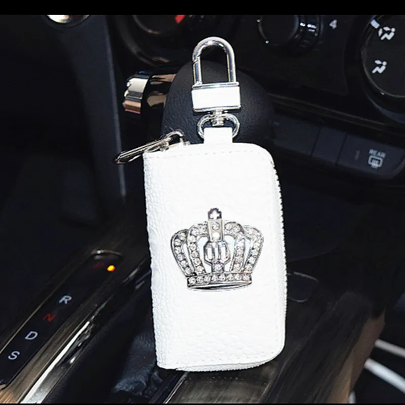 Durable Rhinestone Crown Car Key Case for Universal Key Storage and ...