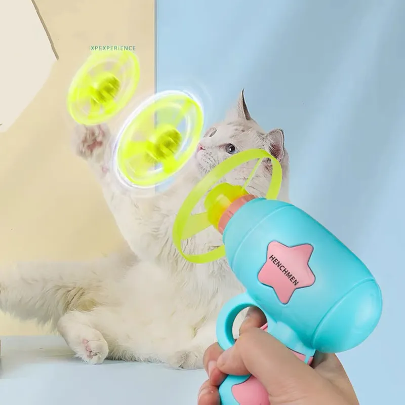 2024 Catapult Windmill Cat Toys - Interactive Flying Disc, Play ...