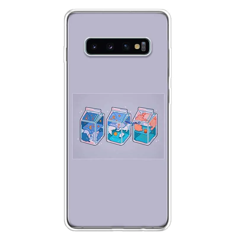Kawaii Japanese Strawberry Milk Phone Case for Samsung Galaxy A03S A04S ...