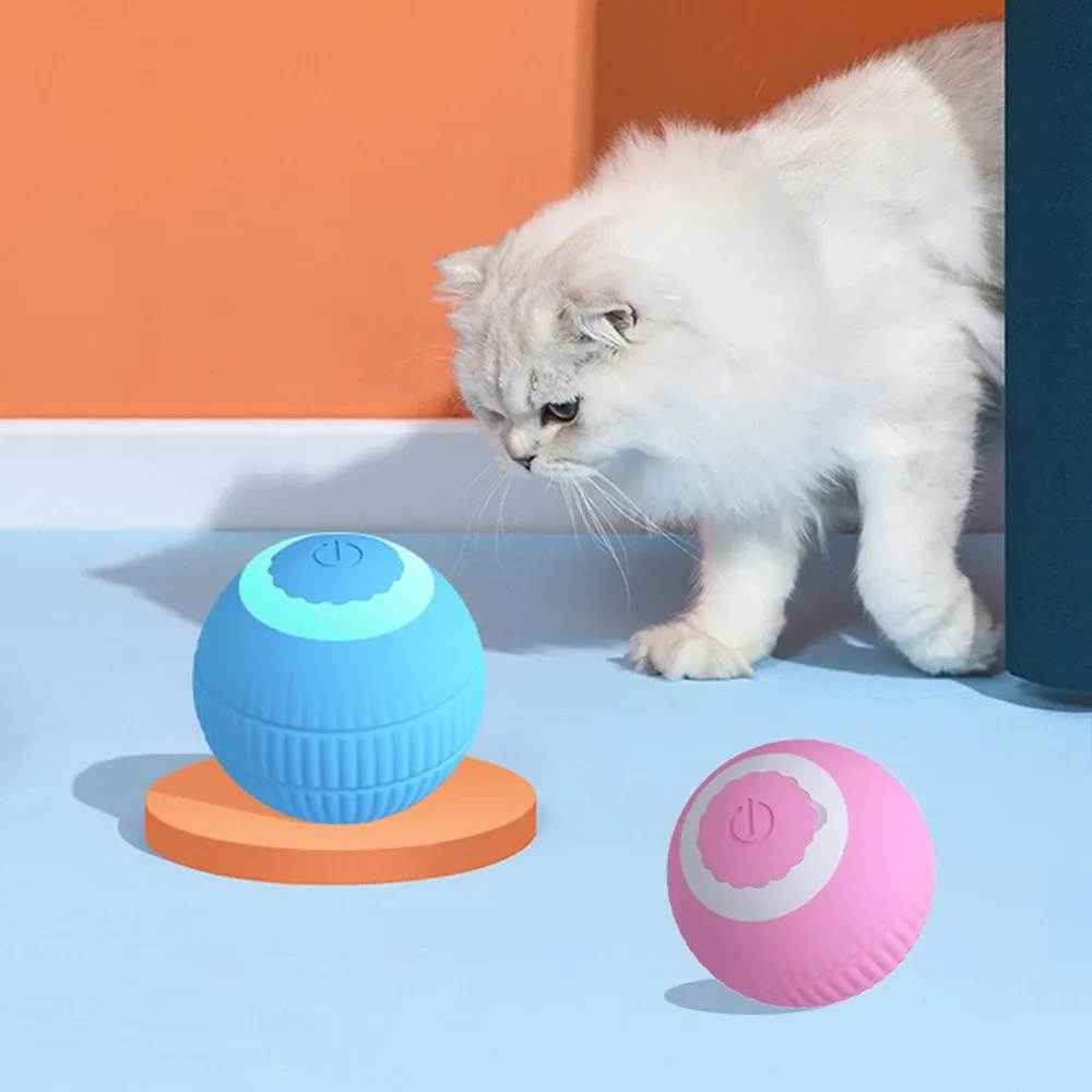 Interactive Smart Cat Toys - Rechargeable Electric Rolling Ball for ...