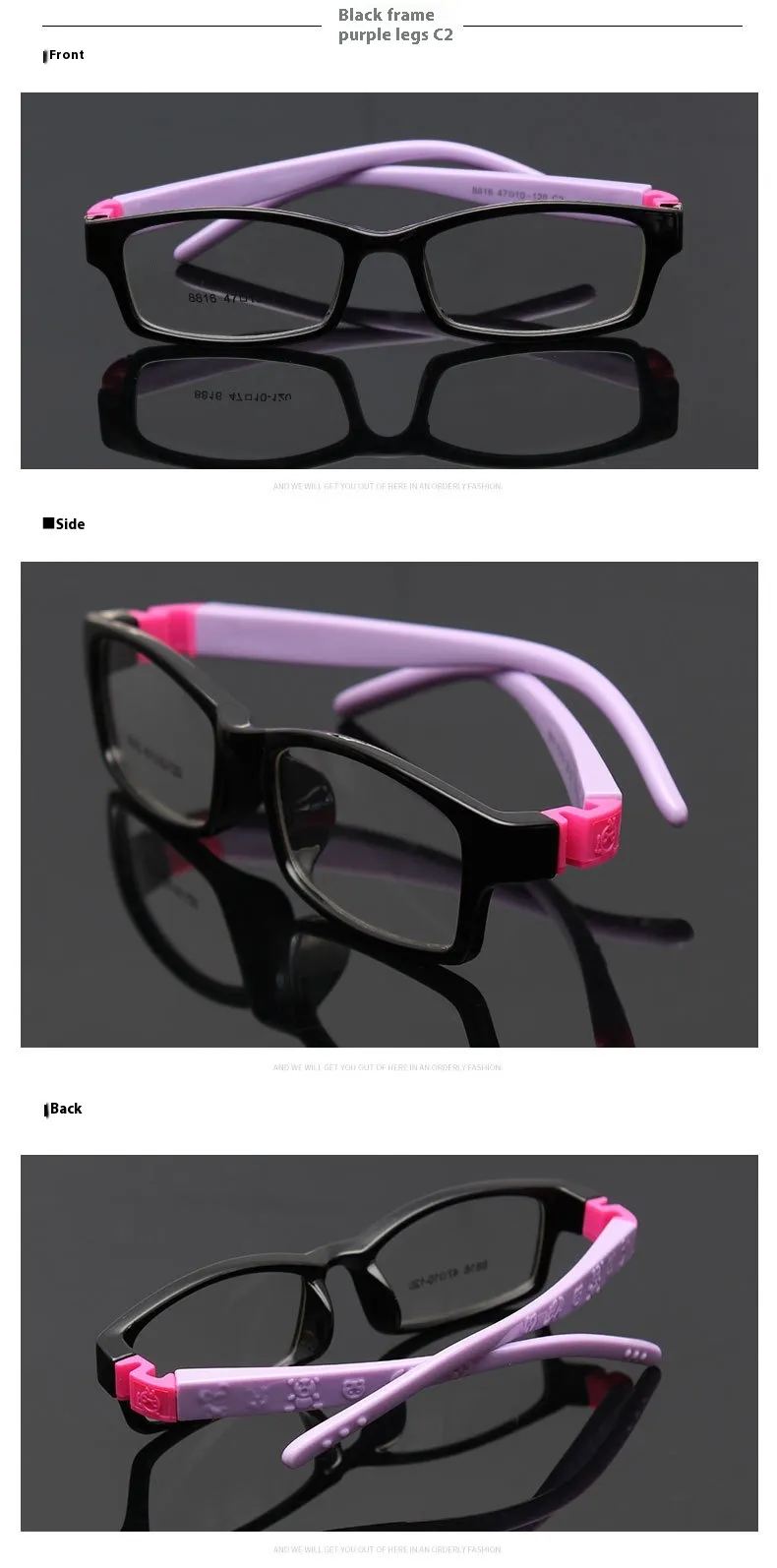 DHgate.com:TR90 Bendable Kids Glasses, Screwless Flexible Frames, Blue ...