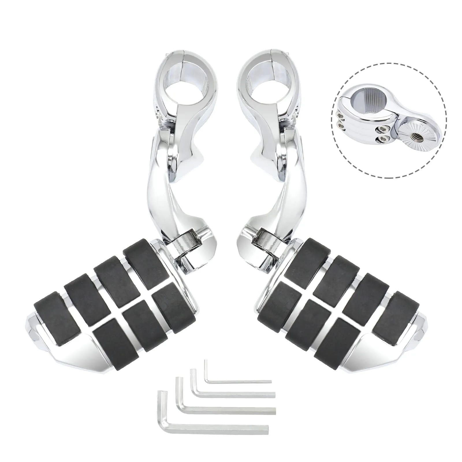 DHgate.com:Universal Motorcycle Foot Pegs: 1-1/4" 32mm Adjustable ...