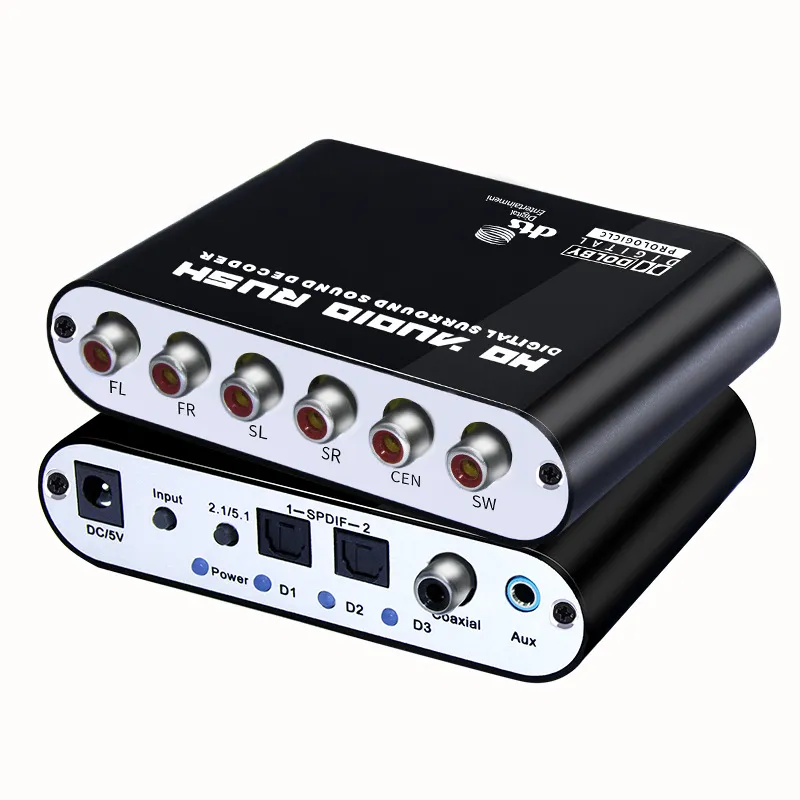 5.1 Surround Sound Receiver Optical SPDIF Toslink Coaxial Digital To ...