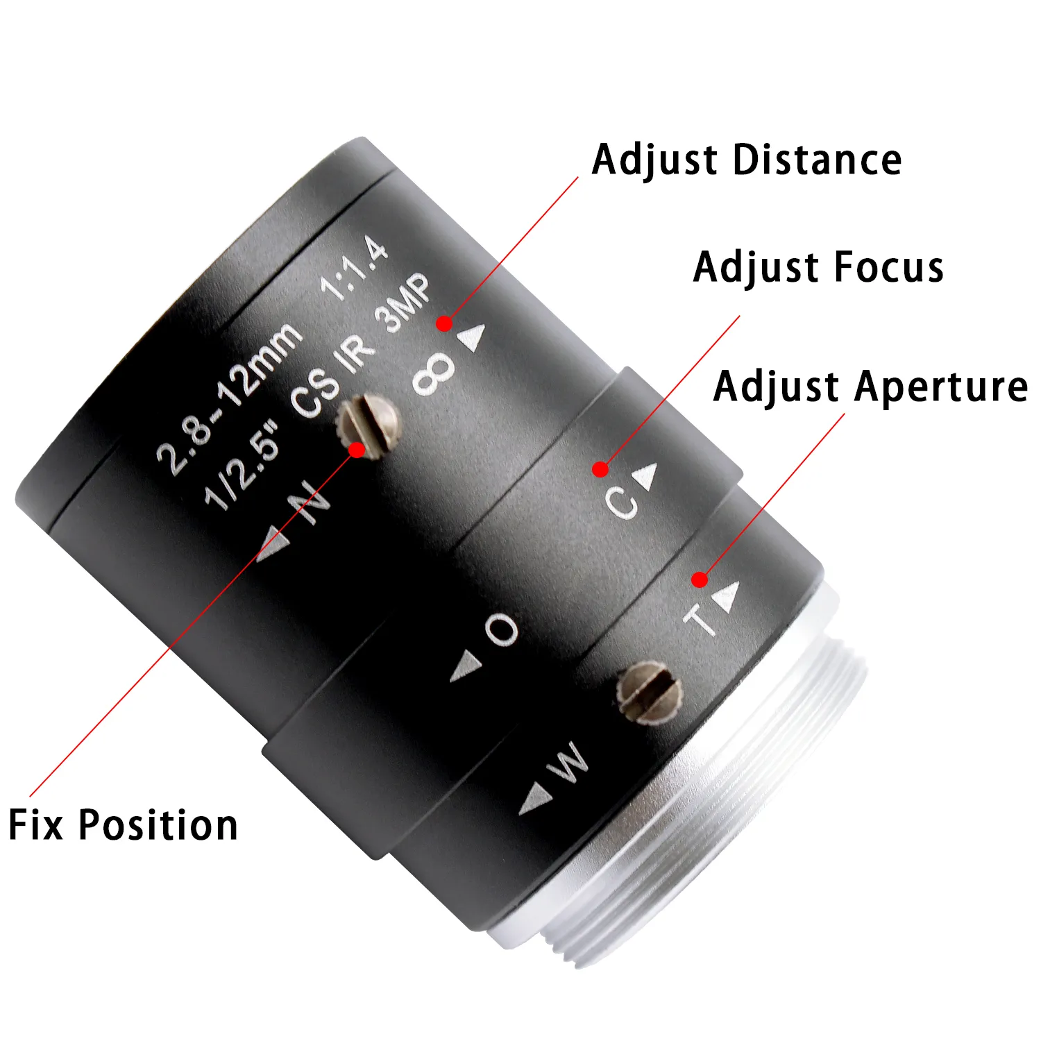 2.8-12mm HD CCTV Varifocal Camera Lens for Security Surveillance w ...