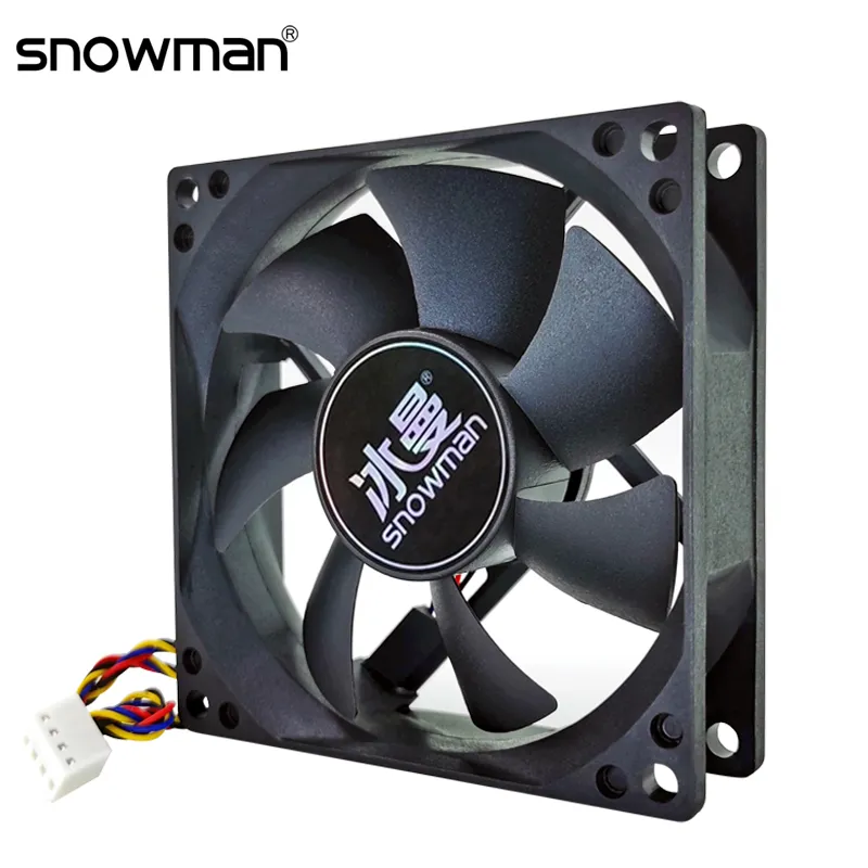 DHgate.com:SNOWMAN 80mm PC Case Cooling Fan, 4 Pin PWM, Silent 8cm CPU ...