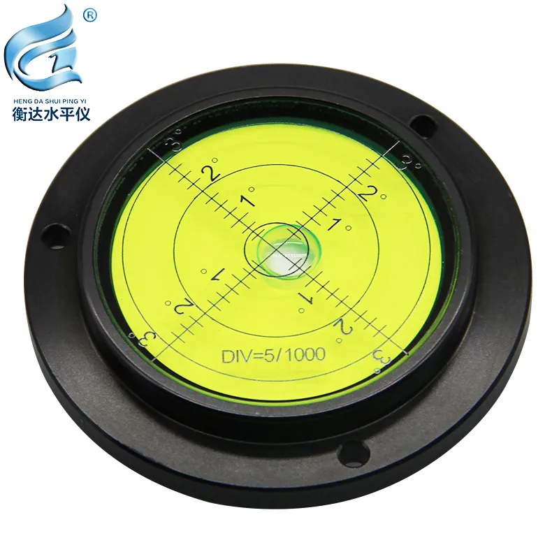 Round Spirit Levels Crane Horizontal Bubble Level Measuring Instrument ...