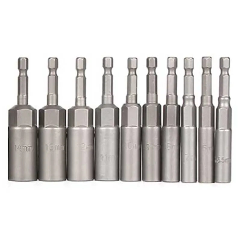 Hex Bit Socket Set 1/4 Inch Deep Long Wrenches With 1/2 Inch Impact ...